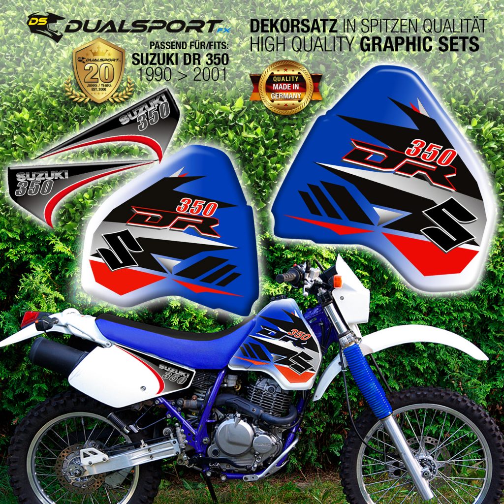 Suzuki DR 350 ARROWLINE DEKOR Decal, Graphic Complete Set - Dualsport-FX