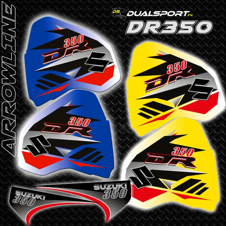 Suzuki DR 350 ARROWLINE DEKOR Decal, Graphic Complete Set - Dualsport-FX
